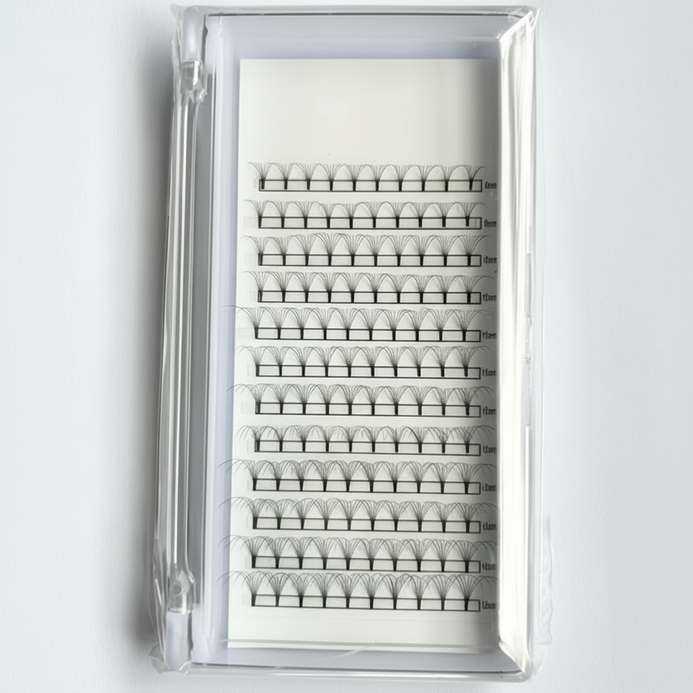 SAMPLE TRAY - 8D SHORT STEM PRO VOLUME FANS XL - 120 FANS – Lash Empire ...